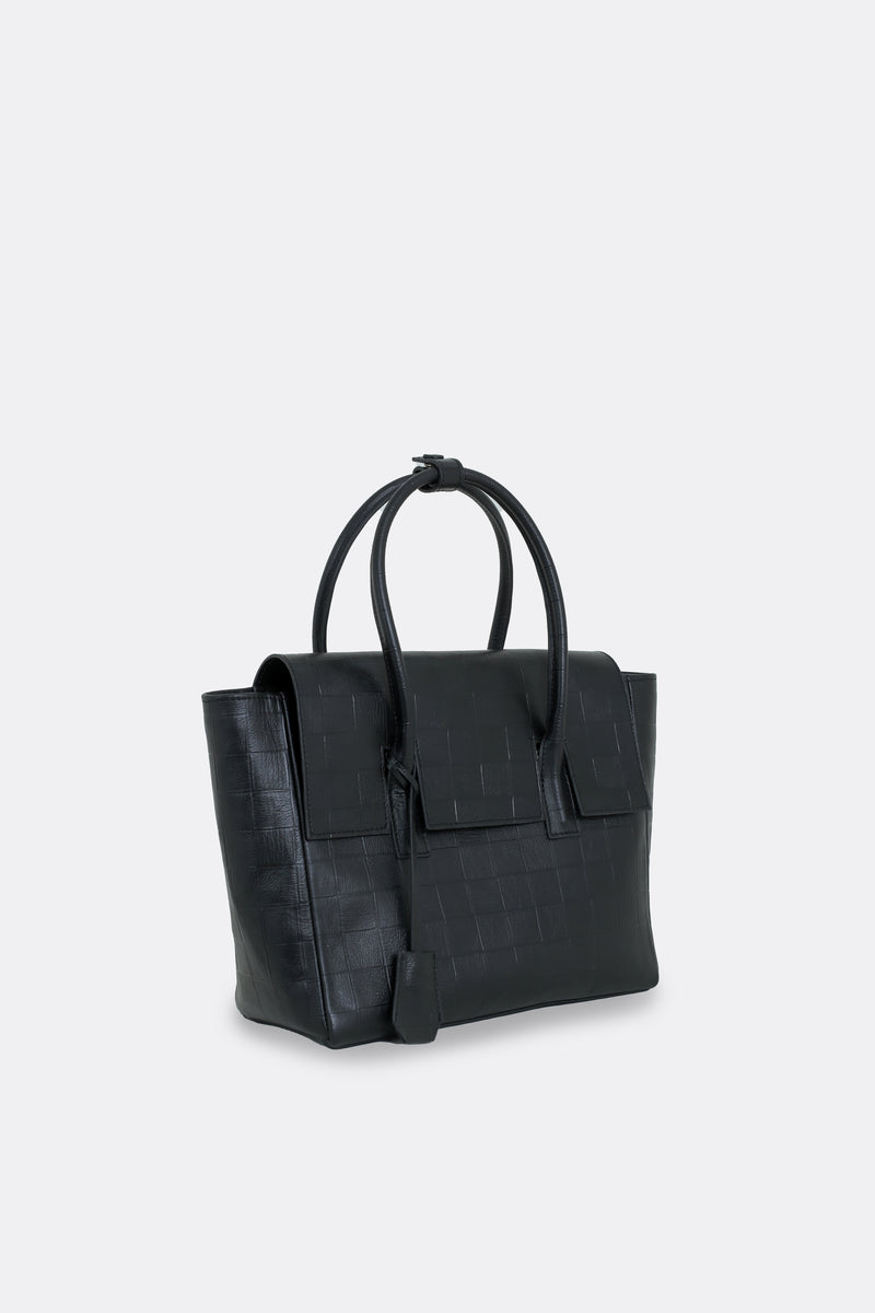 Medium Essens Bag Check Black