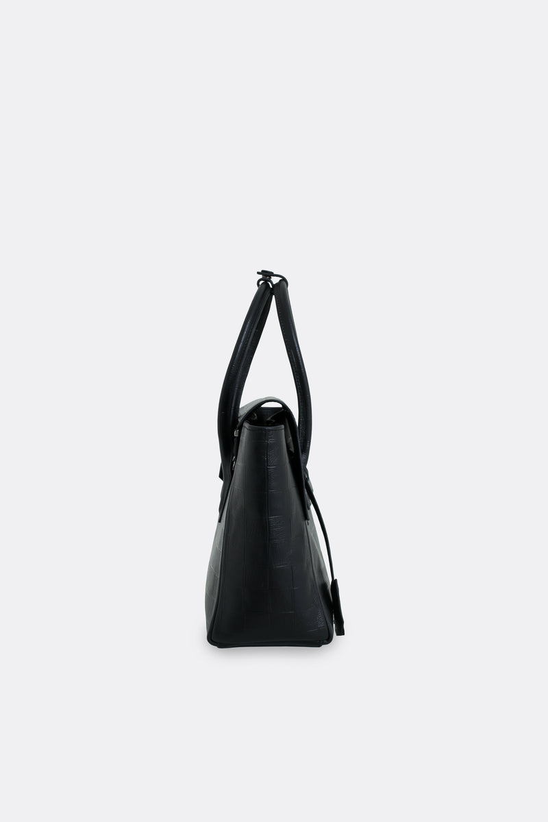 Medium Essens Bag Check Black