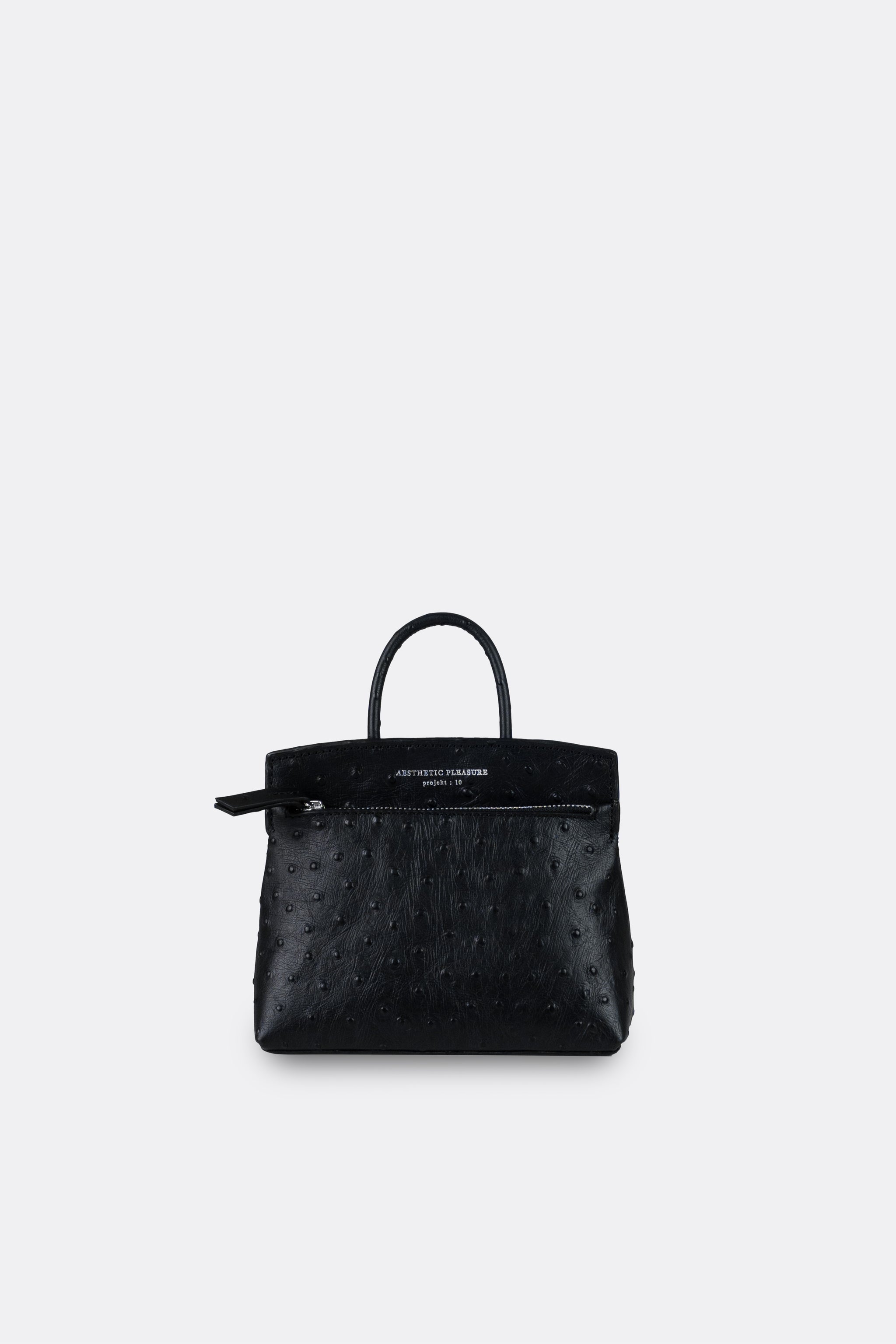 Mini Ace Bag Ostrich Black