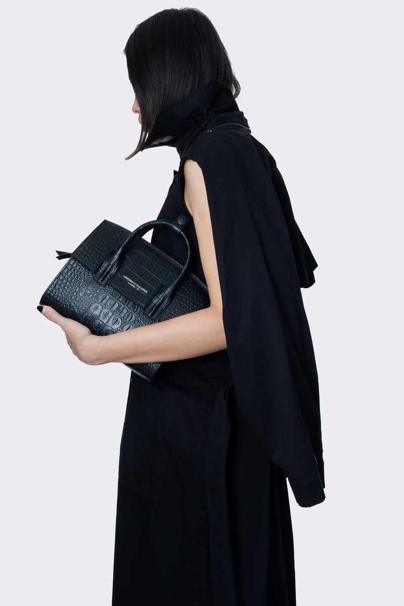 Mini Isolation Bag Croc Black
